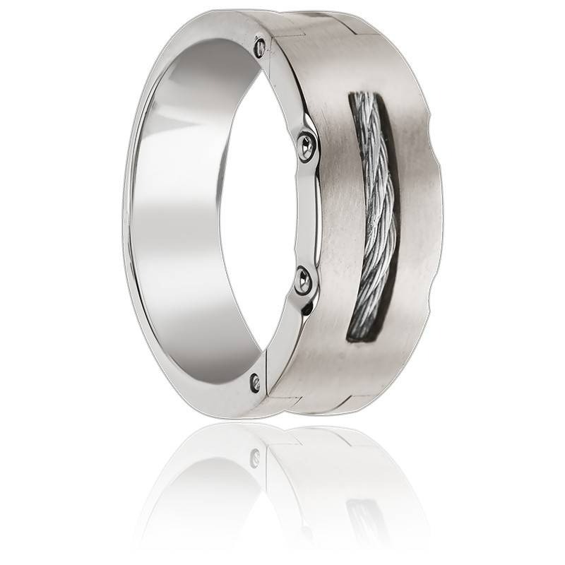 L'Élégance inoxydable de la bague homme en acier